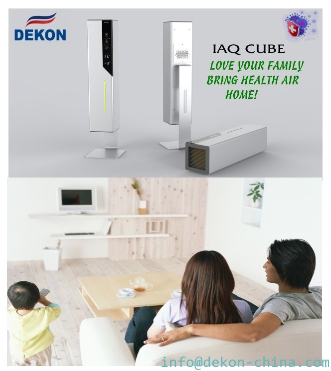 IAQ Cube UVC kit with photocatalysis filter and H13 medical level HEPA ...