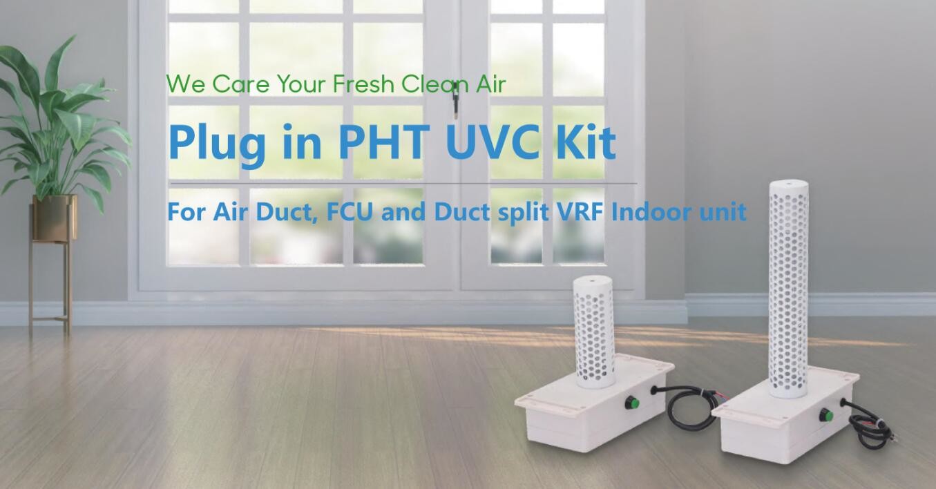 Plug in PHT UV Lamp air sterlizer for fan coil units, Rooftop units ...